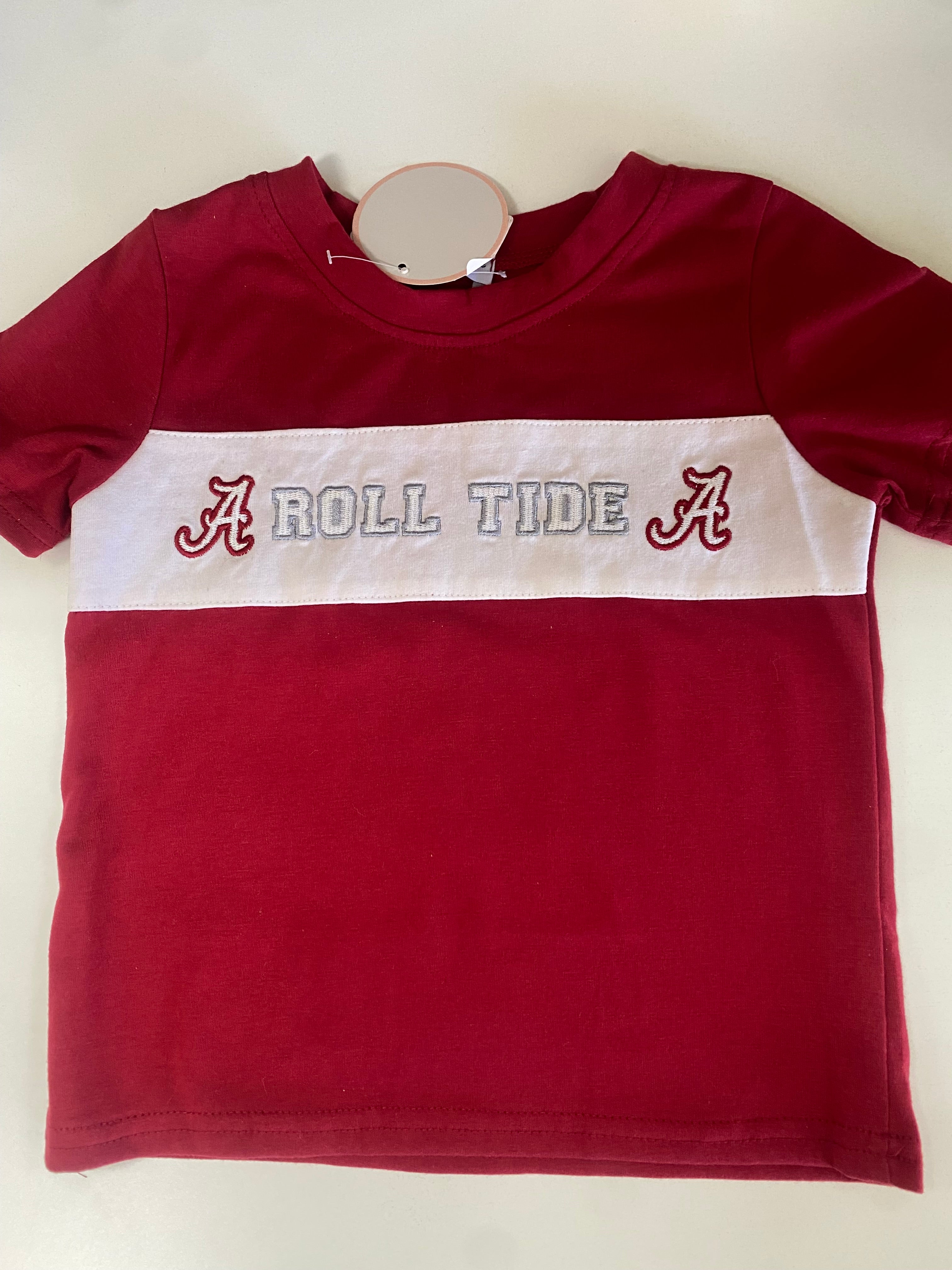 Roll Tide Embroidery Boy Top – judyssmallworld