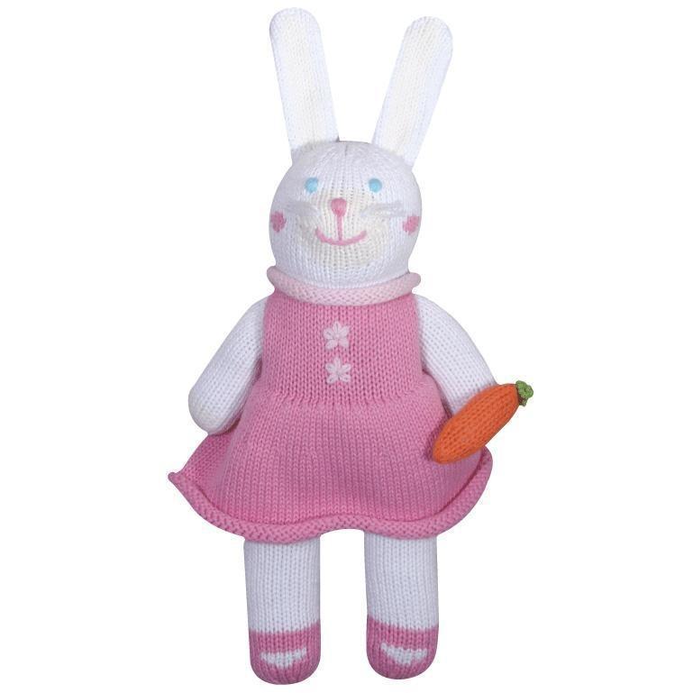 Girl Bunny Bamboo Rattle – judyssmallworld